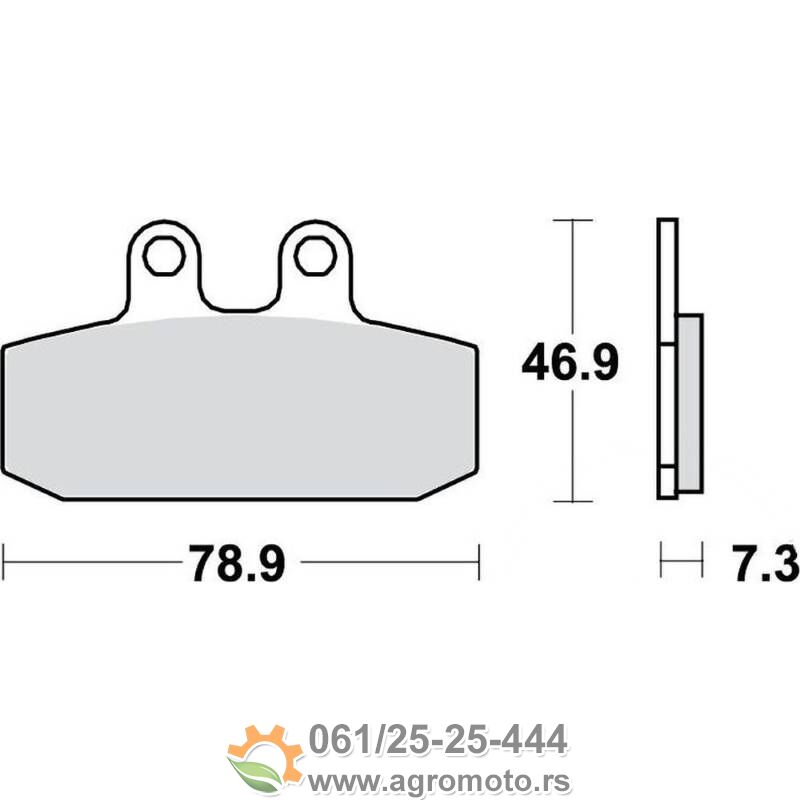 Disk pločice TRW MCB557 organic