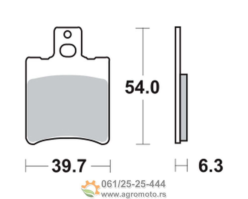 Disk pločice TRW MCB644EC organic