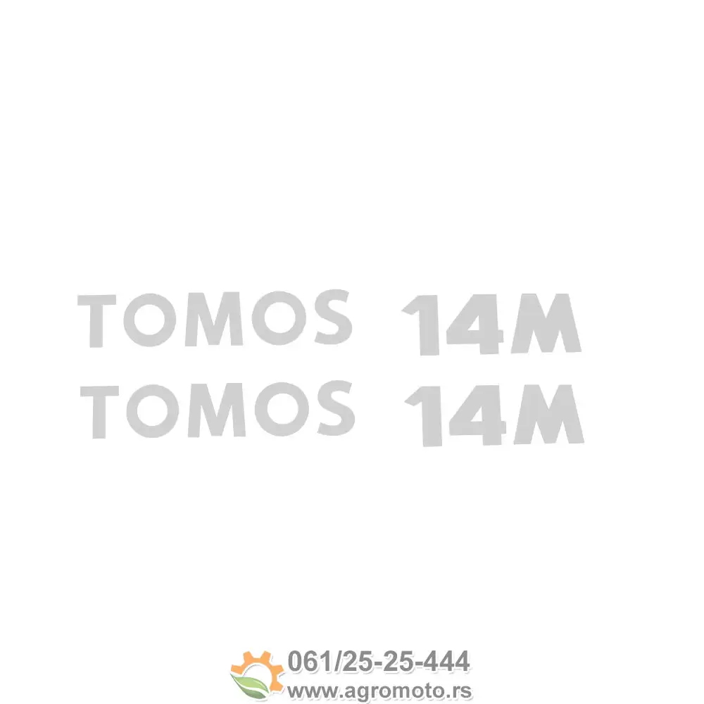 Nalepnice Tomos T14 M komplet