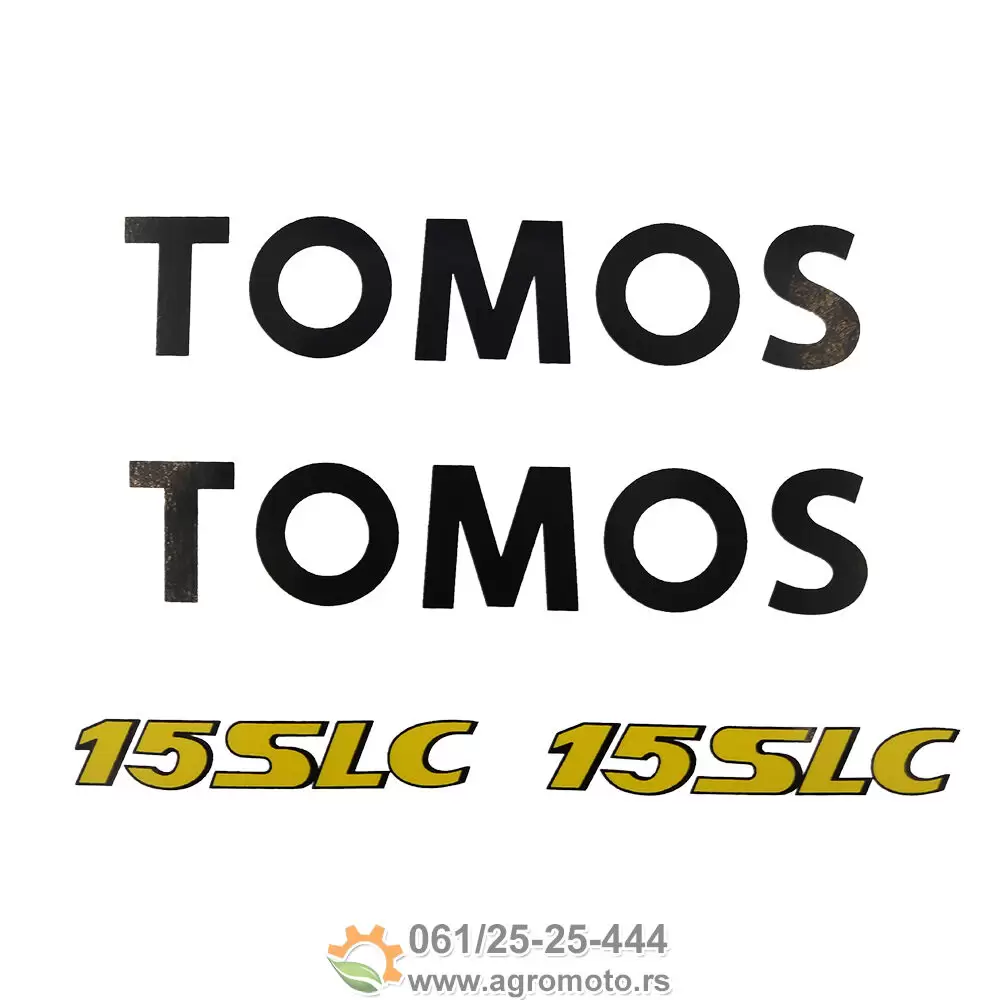 Nalepnice Tomos T15 SLC komplet