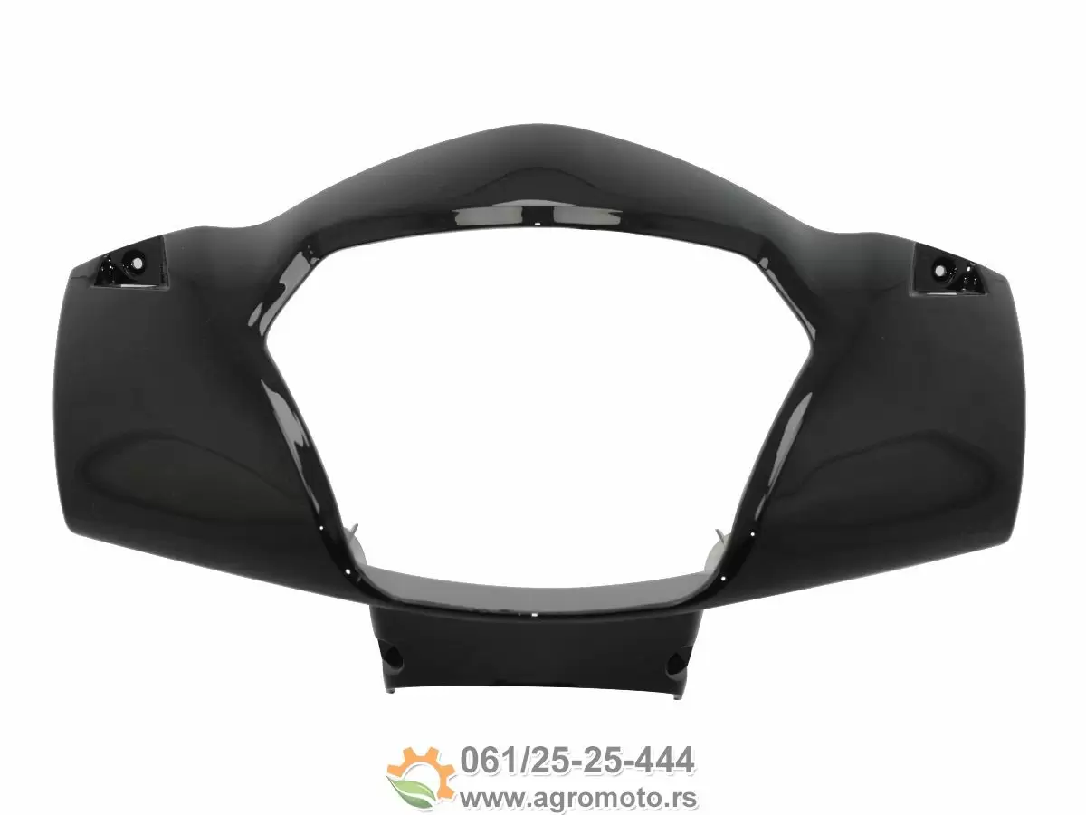 Maska za električni tricikl INFINITY - prednja maska gornja oko glavnog svetla crna