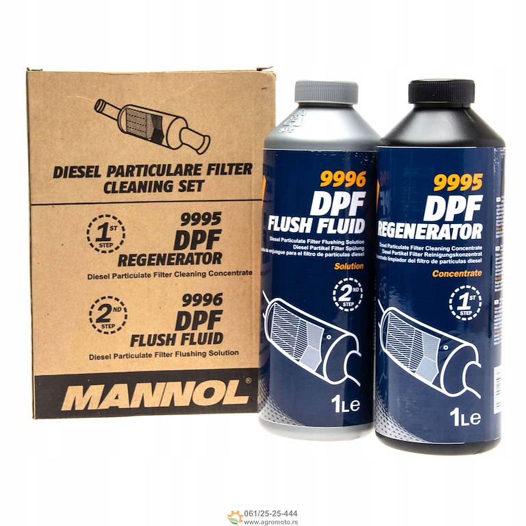 Komplet za regeneraciju i čišćenje DPF Regenerator & Flush Fluid Mannol 1L + 1L