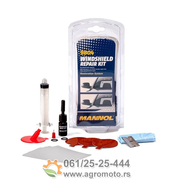 Komplet za reparaciju vetrobrana - MANNOL Windshield Repair Kit 9804