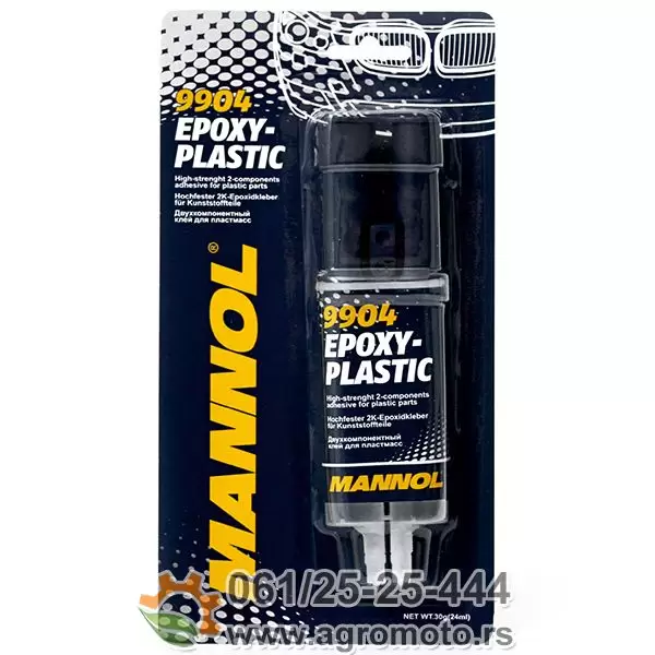 Lepak za plastiku dvokomponentni MANNOL Epoxy-Plastic 9904 30 gr