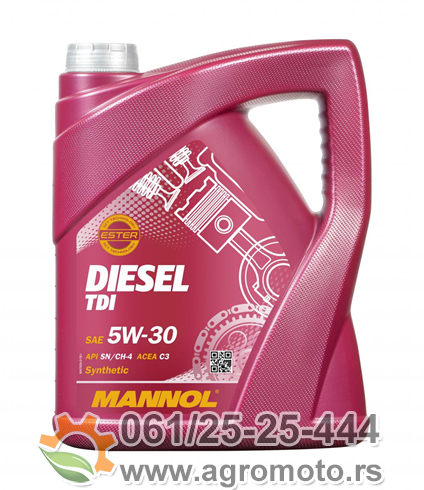 Motorno ulje Diesel TDI MANNOL 5W-30 7909 5L