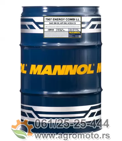 Motorno ulje ENERGY COMBI LL MANNOL 5W-30 7907 60L