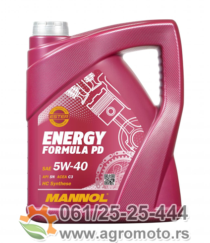 Motorno ulje ENERGY FORMULA PD MANNOL 5W-40 7913 5L