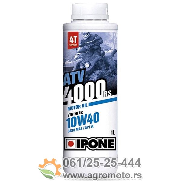 Motorno ulje IPONE ATV 4000 RS 4T 10W-40 1L