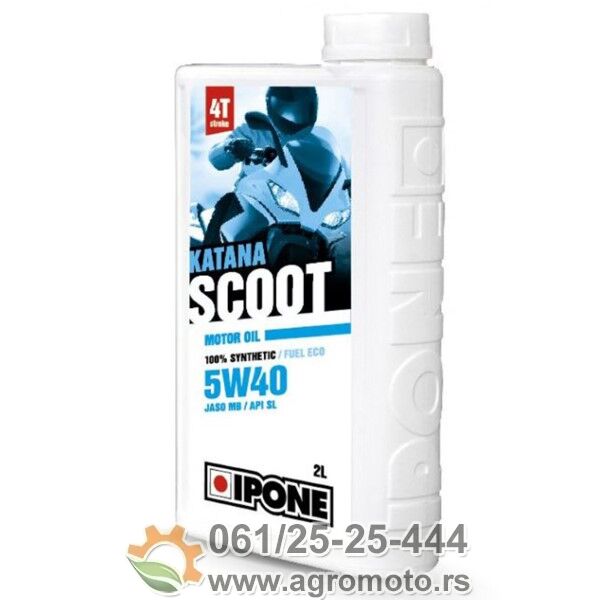 Motorno ulje IPONE Katana Scoot 5W-40 4T 2L