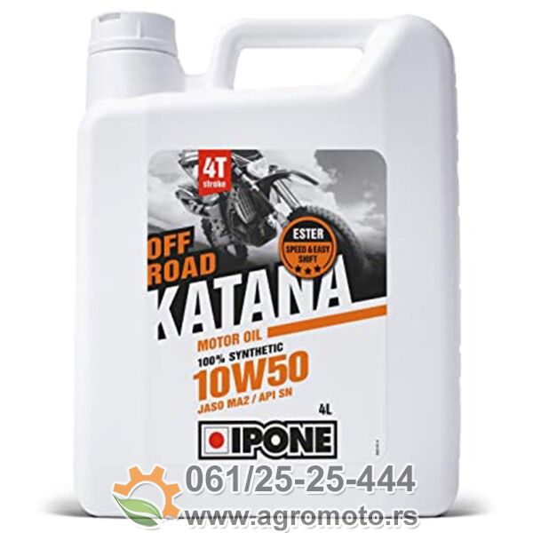 Motorno ulje IPONE Off Road Katana 10W-50 4T 4L