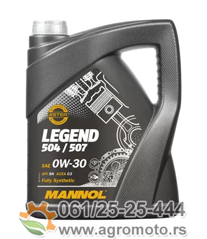 Motorno ulje LEGEND 504/507 MANNOL 0W-30 7730 5L