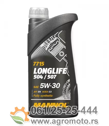 Motorno ulje Longlife 504/507 MANNOL 5W-30 7715 1L