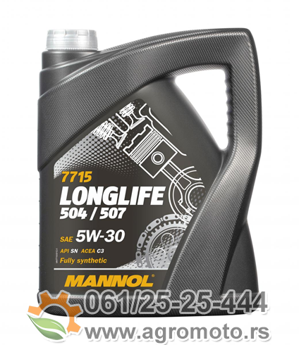 Motorno ulje Longlife 504/507 MANNOL 5W-30 7715 5L