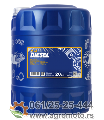 Motorno ulje MANNOL Diesel 15W-40 7402 20L