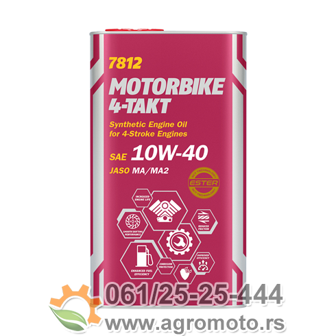 Motorno ulje MANNOL Motorbike 4-Takt 10W-40 7812 1L