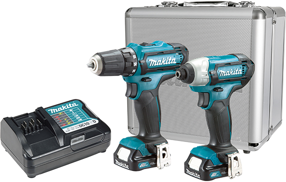 Makita set aku (DF333D + TD110D, BL1016x2 + PUNJAČ) CLX224X