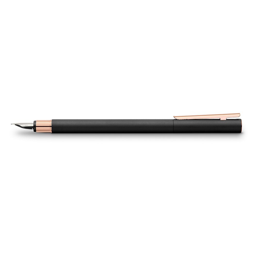 Naliv pero Faber Castell NEO Slim Matt Black Rosegolden F