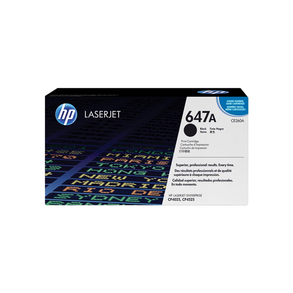 Toner HP Color Laser Jet 647A, CE260A