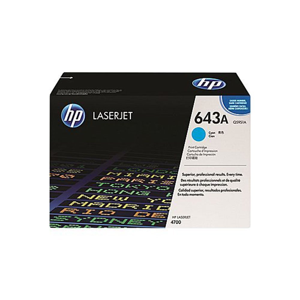 Toner HP Color Laser Jet 643A, Q5951A CY - cyan