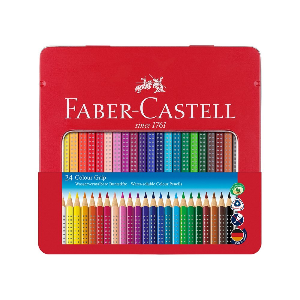 Drvene bojice Faber Castell Grip 1/24 metalna kutija