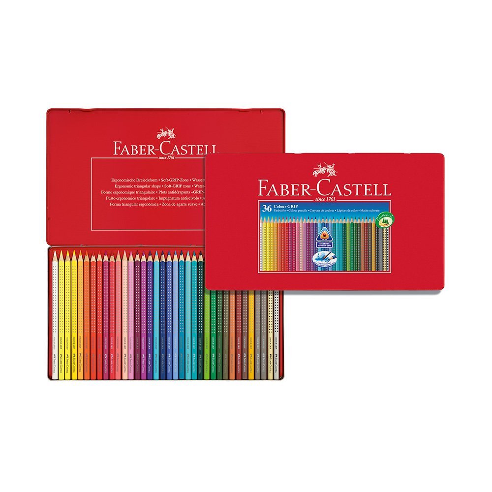 Drvene bojice Faber Castell Grip 1/36 metalna kutija