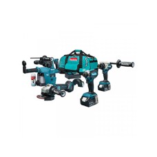 MAKITA Makita LXT set-DDF486Z+DTD153Z+DGA504Z+DHR243Z+punjač + 2 baterije + torba DLX4155TX1