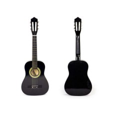 ECO TOYS Velika drvena gitara za decu crna