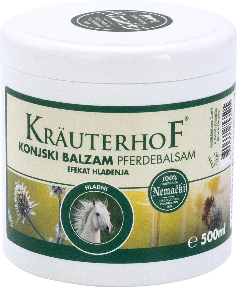 Kräuterhof Original Konjski balzam - zeleni 500ml