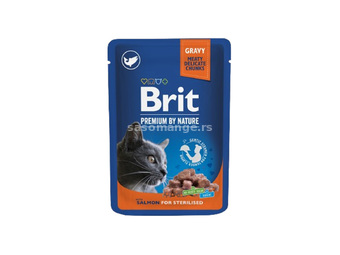 Brit Premium sosic za sterilisane macke losos 100g