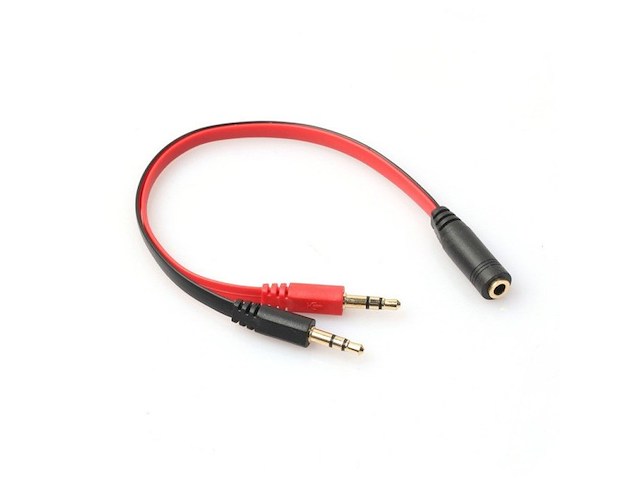 Kabal audio 2x3.5mm muski na 3.5mm zenski 20cm