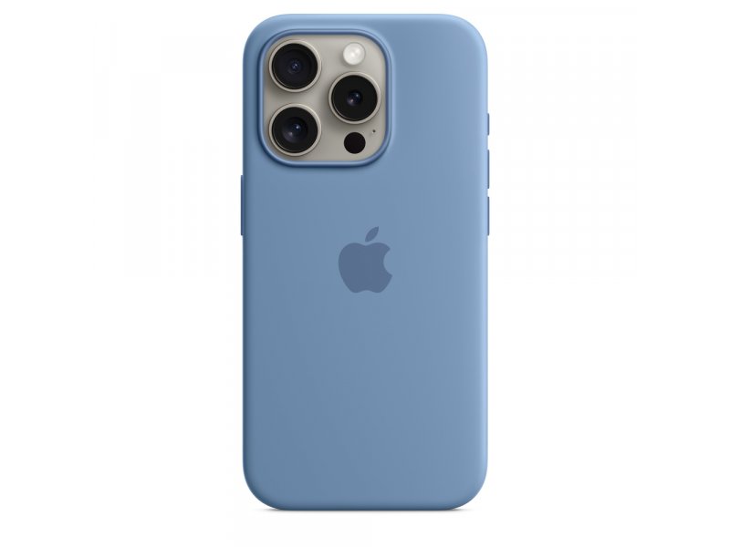 APPLE IPhone 15 Pro Silicone Case W MagSafe – Winter Blue (Mt1l3zm/A)
