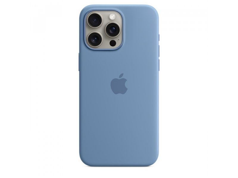 APPLE IPhone 15 Pro Max Silicone Case W MagSafe – Winter Blue (Mt1y3zm/A )