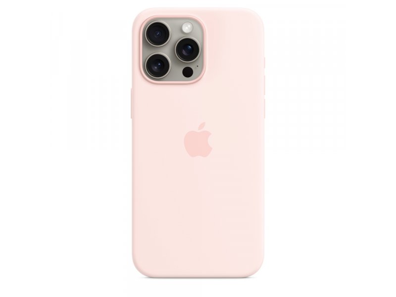 APPLE IPhone 15 Pro Max Silicone Case W MagSafe – Light Pink (Mt1u3zm/A)