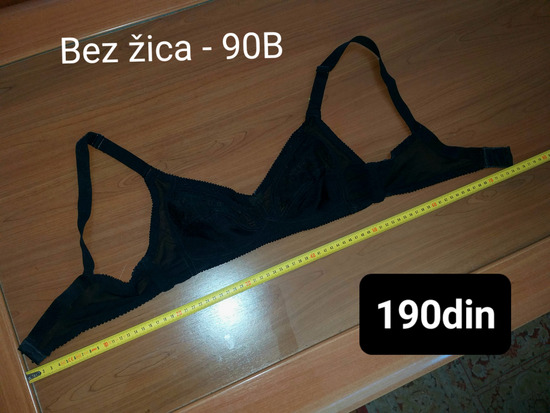 Ženski grudnjak brushalter bez žica crni 90B