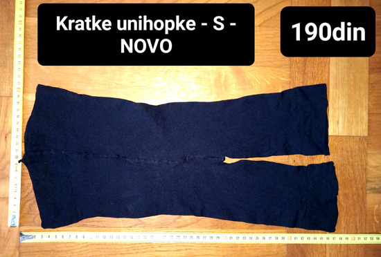 Kratke unihopke hulahopke crne S - NOVO