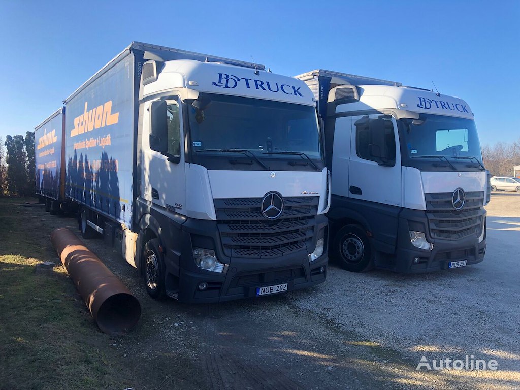 Mercedes-Benz actros 1842 kamion sa klizna zavesa cerada + prikolica sa kliznom ceradom