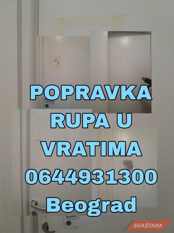 Popravka rupe u vratima 0644931300