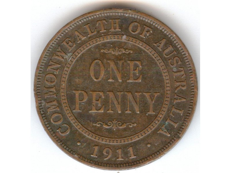 Australija 1 penny 1911