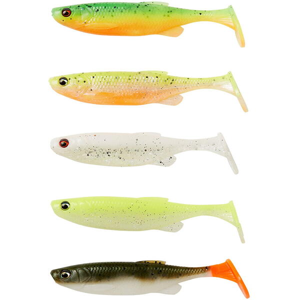 Varalica Savage Gear Shad Fat Minnow T-Tail 13cm 20gr /Dark Water Mix 5kom.