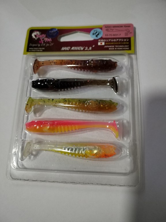 Varalica Crazy Fish Nano Minnow 7cm 5kom. Mix31