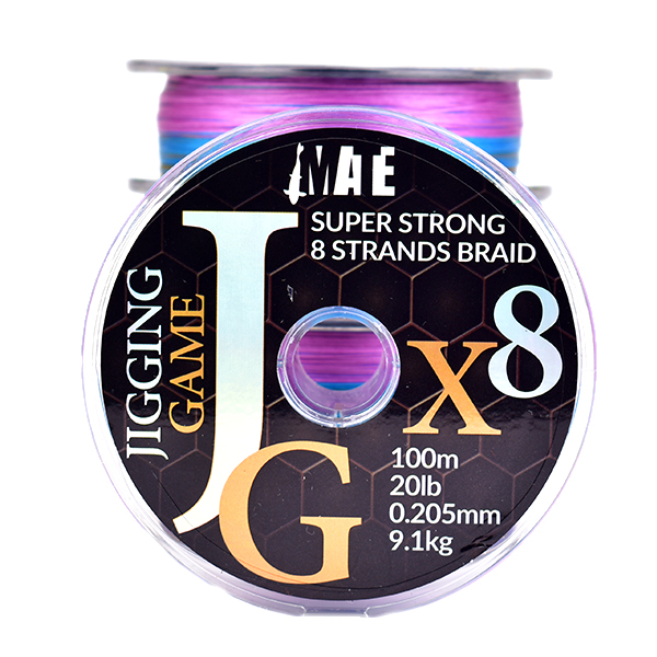 Upredena Struna Mate Jigging JG Braid X8 Multicolor 100m