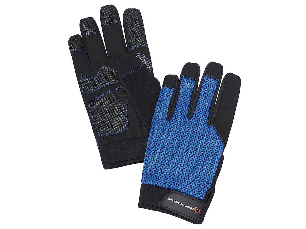 Rukavice Savage Gear Aqua mesh / Sea Blue L