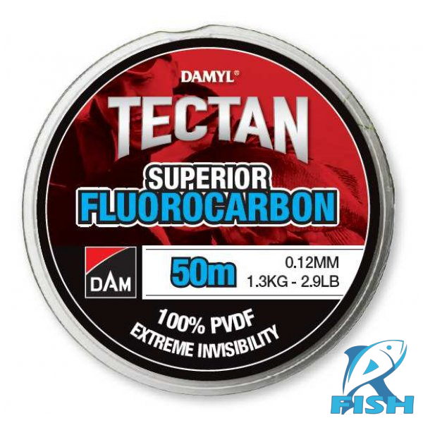 Fluorocarbon Dam Damyl Tectan Superior Fluorocarbon 0.25mm , 50m