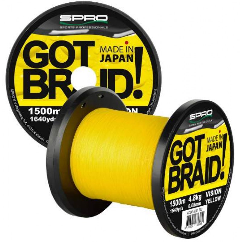 Upredena Struna Spro Got Braid Vision Yellow 1500m