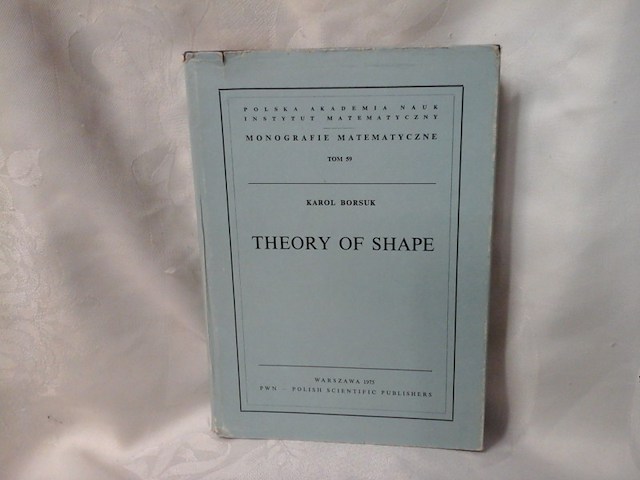 Theory of shape Karol Borsuk teorija oblika geometrija