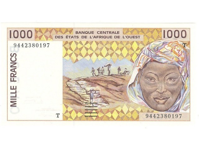 Zapadna Afrika Togo 1000 francs 1994 UNC