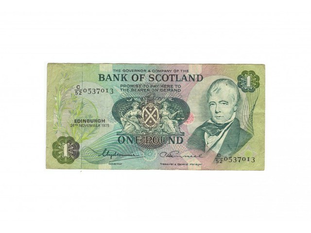 Skotska 1 pound 1975