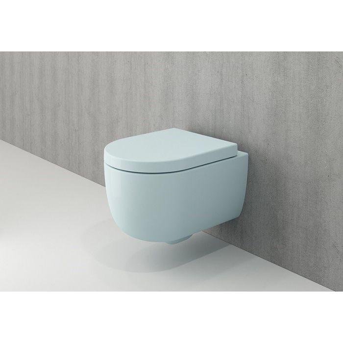 BOCCHI kompakt RIM-FREE konzolna BABY BLUE MAT WC šolja + daska