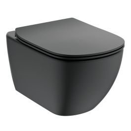 Ideal Standard TESI WC šolja CRNA MAT konzolna Aquablade + daska