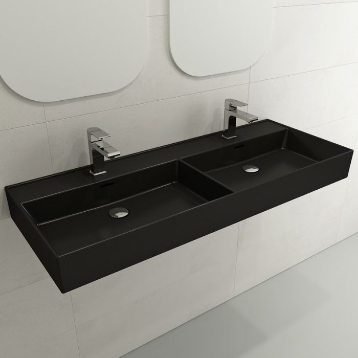 Lavabo BOCCHI 120cm dupli CRNI MAT